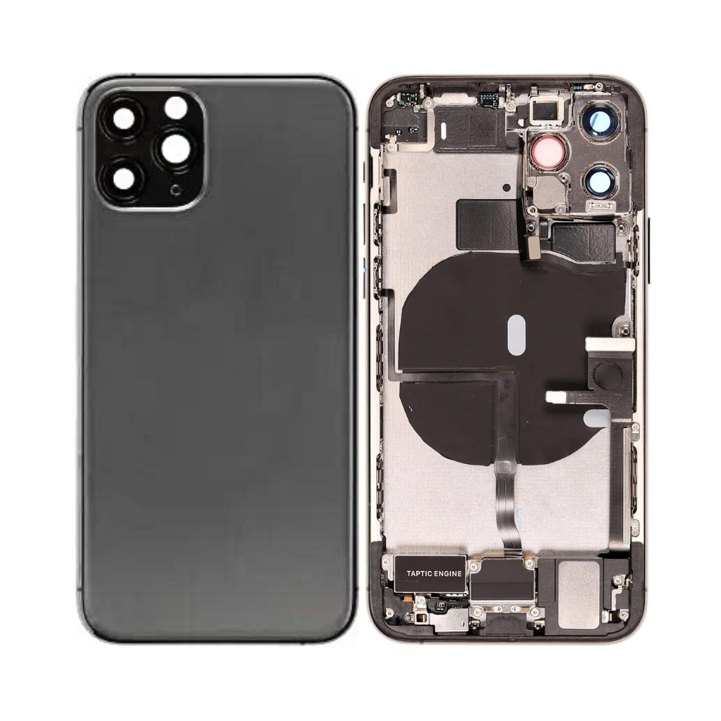 OEM Pulled iPhone 11 Pro Max Housing (A-/B+ Grade) with Small Parts In