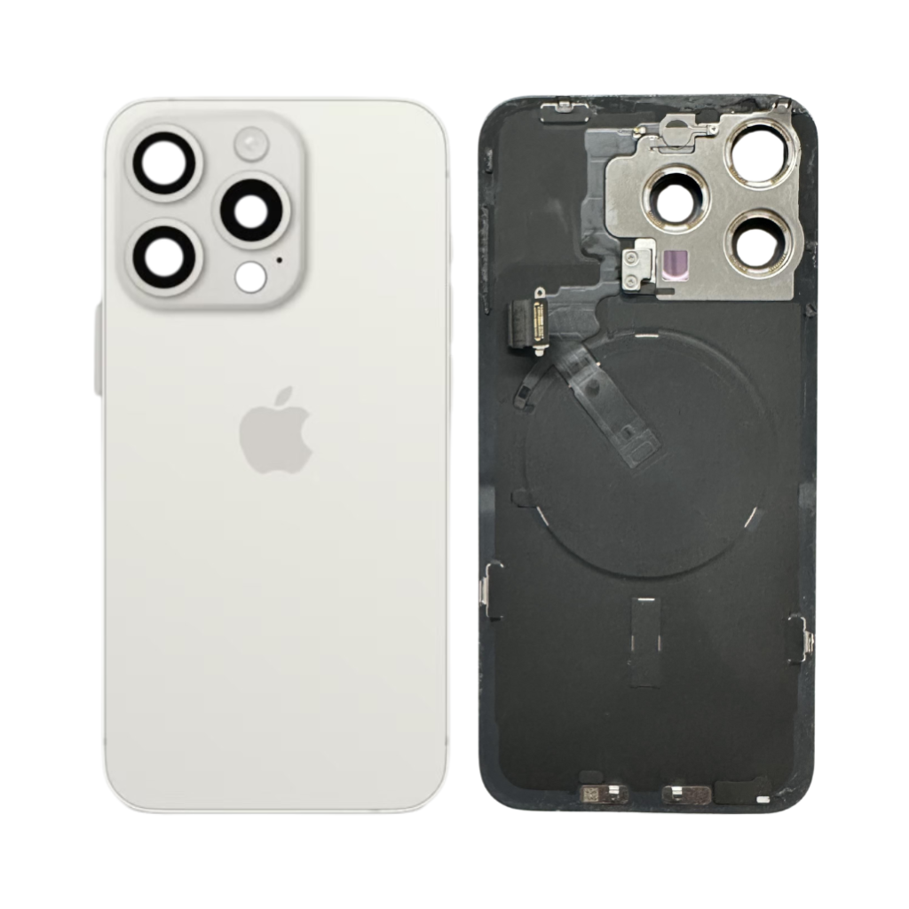 iPhone 15 Pro Back Glass With Steel Plate, Wireless NFC Charging MagSa