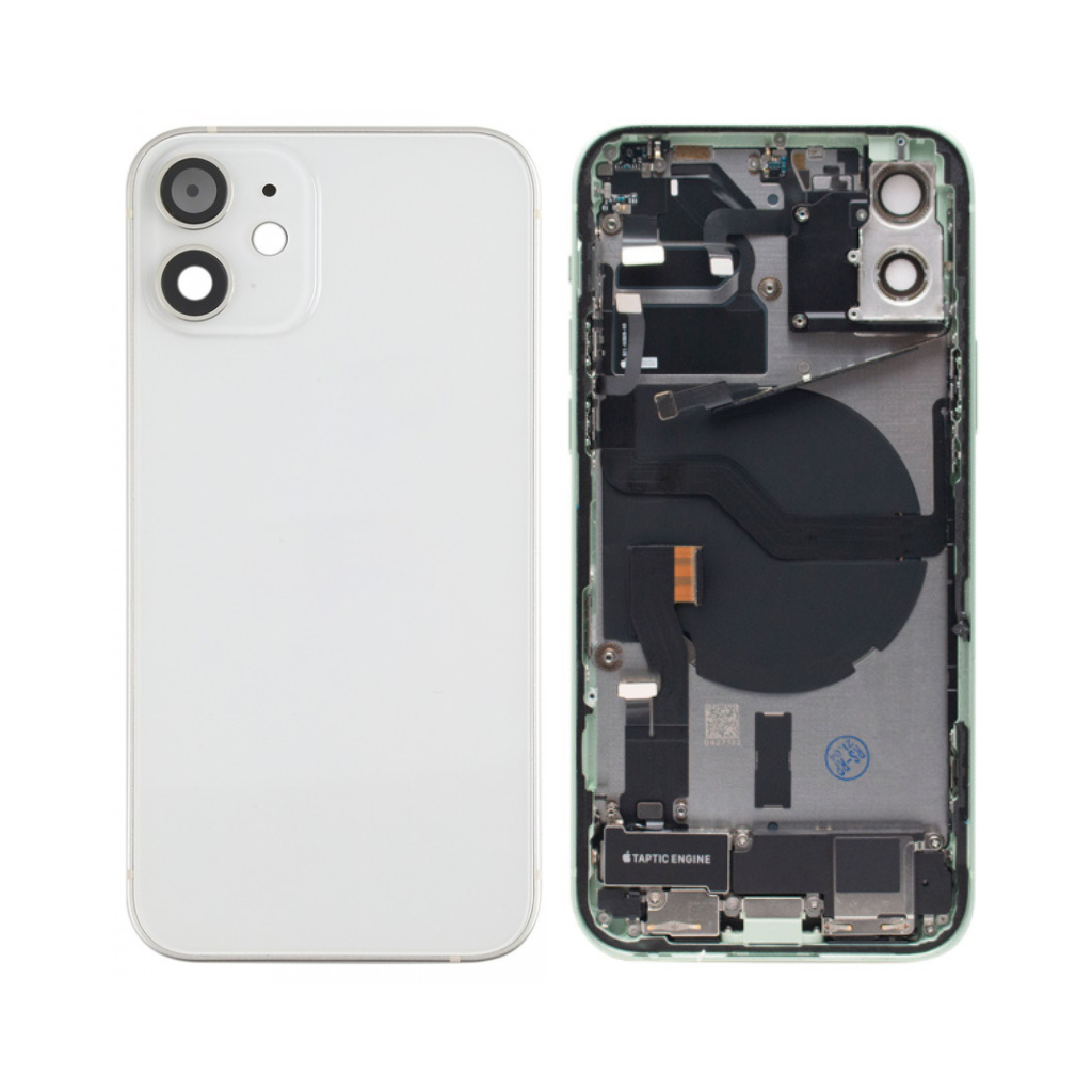 OEM Pulled iPhone 12 Housing (A Grade) with Small Parts Installed - Wh